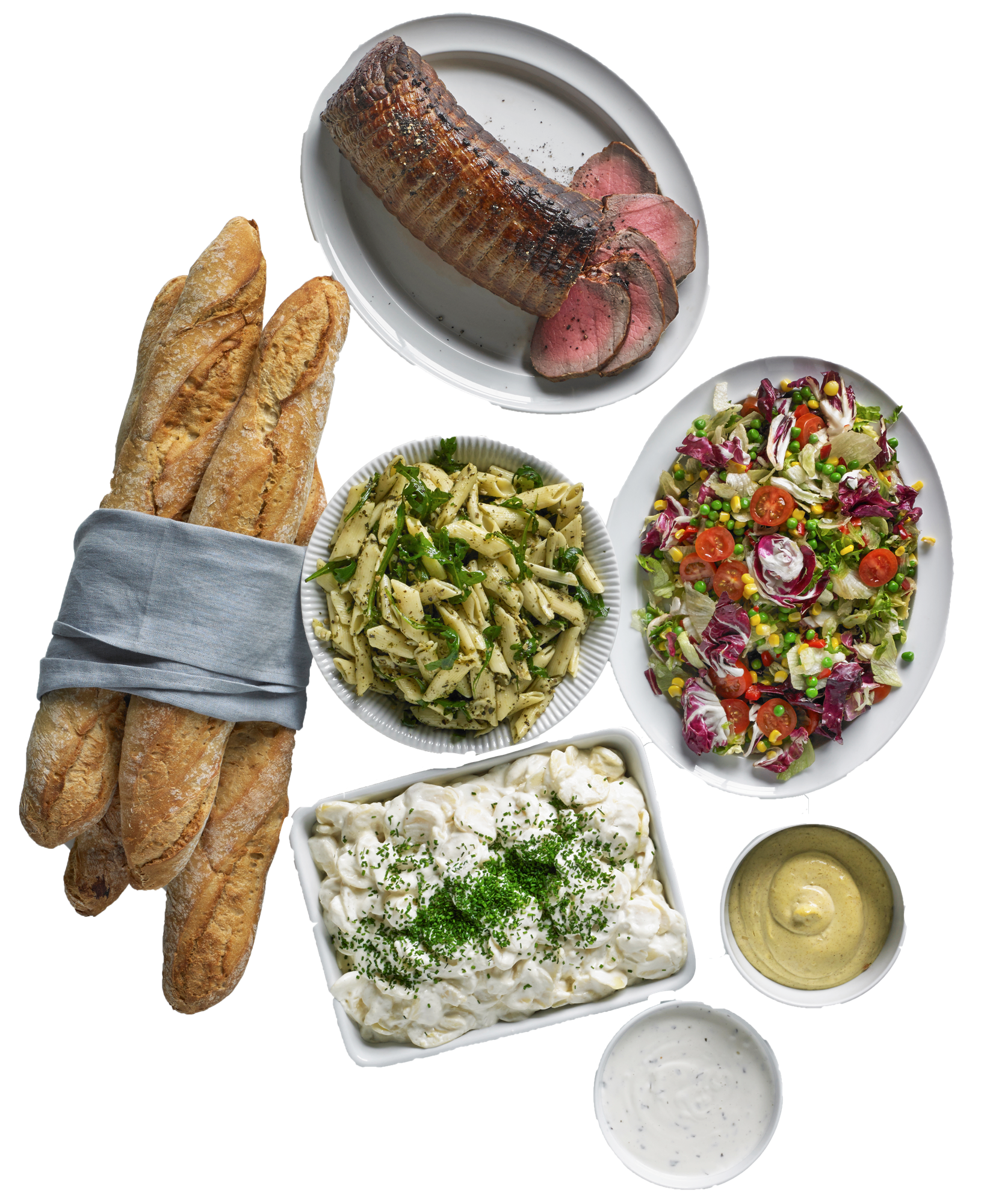 Slagterens festmenu med roastbeef eller culottesteg | Kvickly Ry